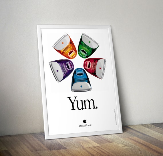 Classic Apple iMac Poster Yum. Multiple Sizes | Etsy