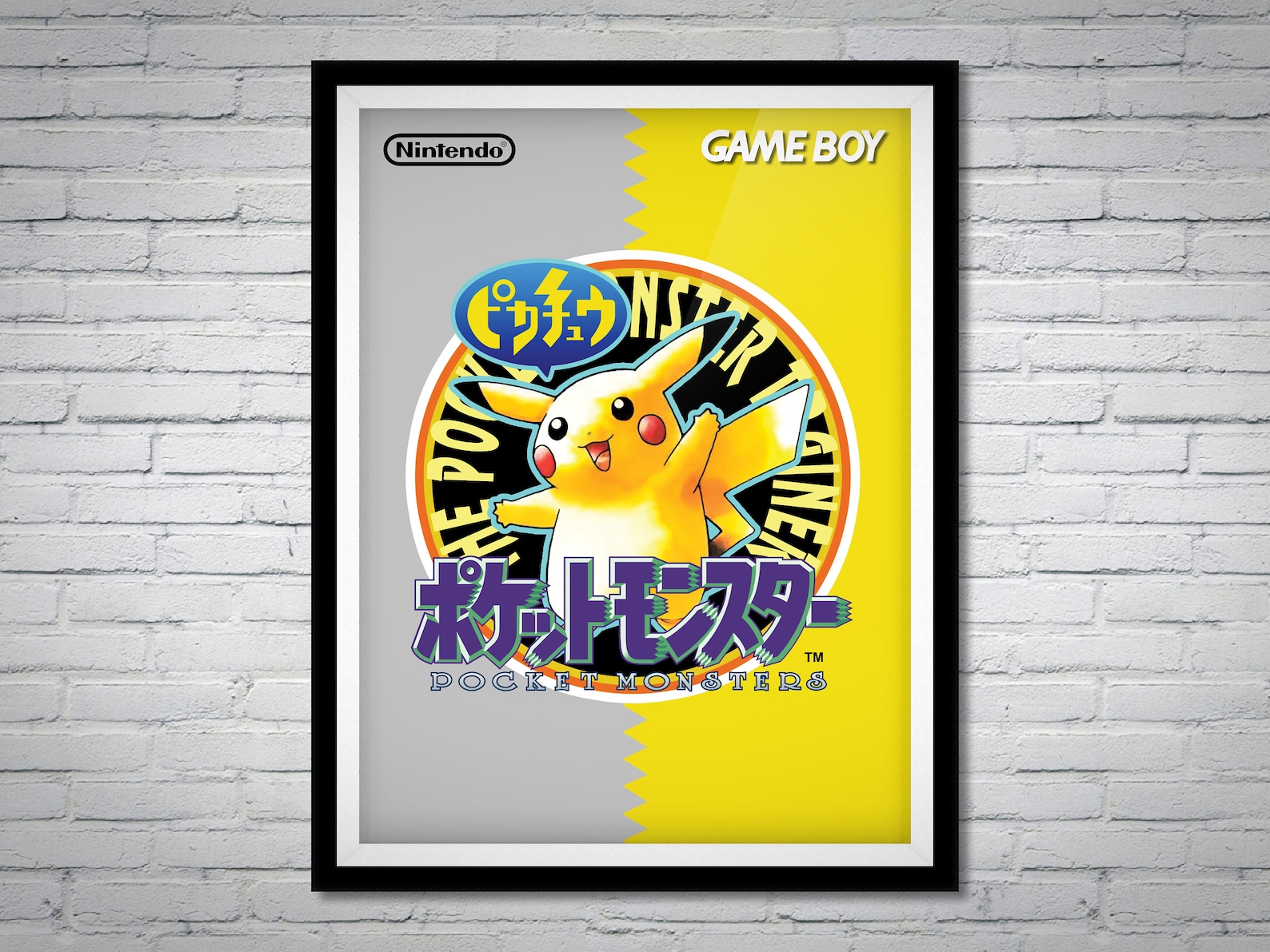 Classic Pokémon Box Art Poster | Blue, Green, Red, Yellow | Remaster - Etsy