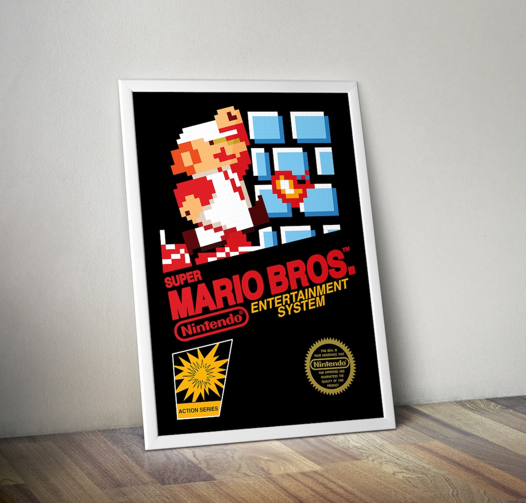 Super Mario Bros Box Art Poster | Redrawn | Multiple Sizes - Etsy