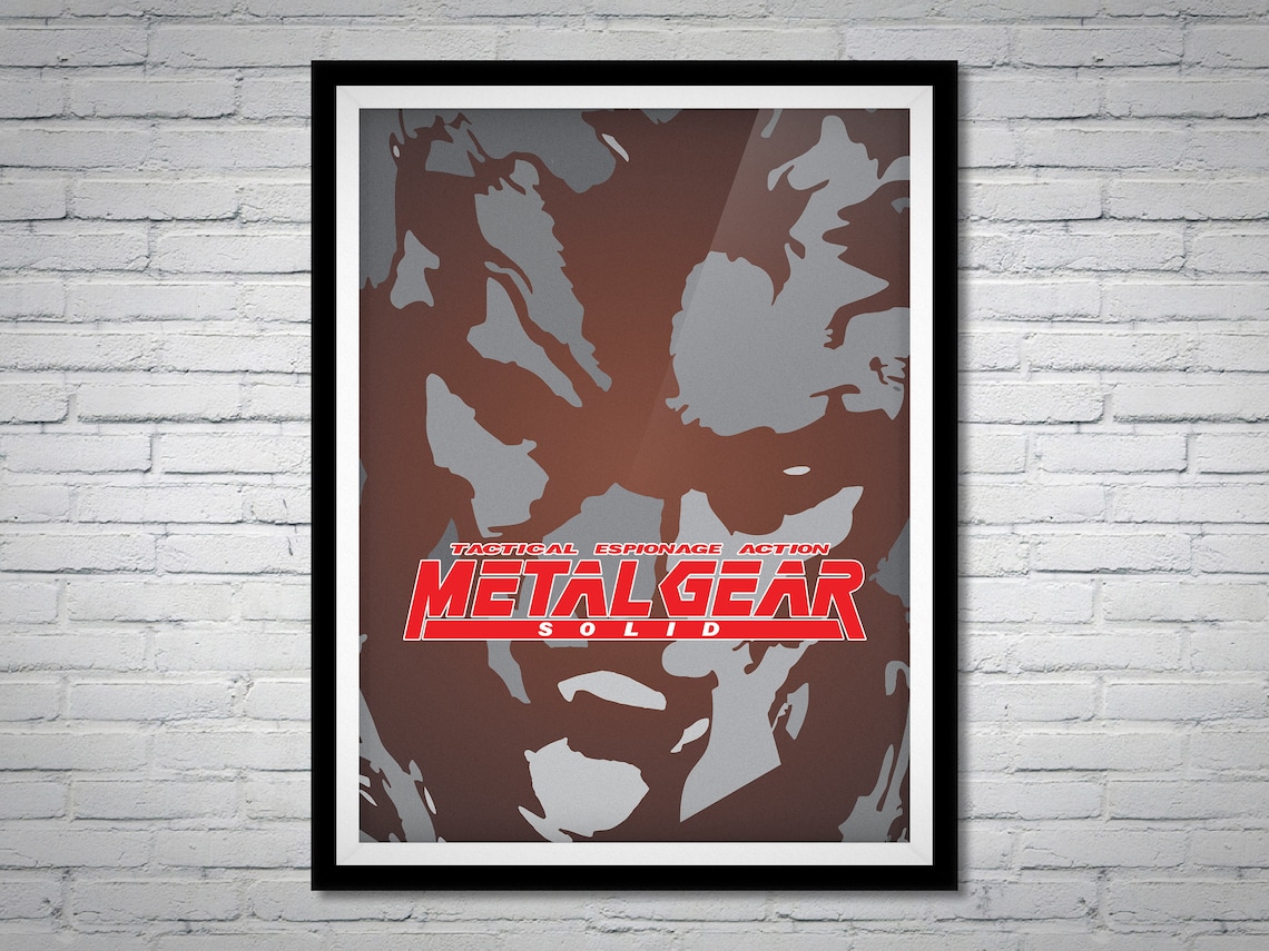 Metal Gear/metal Gear Solid Box Art Poster | Remaster - Etsy