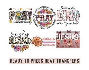 Ready to Iron-on Heat Transfer Appliqué | With God All Things Are ...