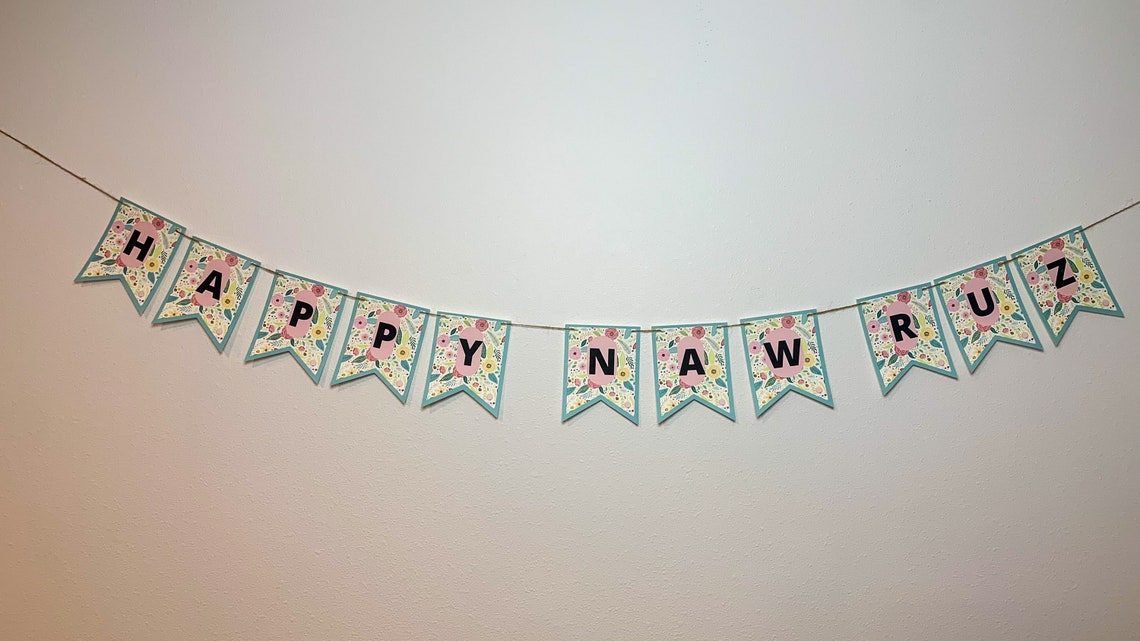 Naw-ruz Printable Banner DIGITAL DOWNLOAD Baha'i New Year Persian New ...