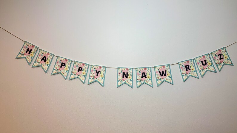 Naw-ruz Printable Banner DIGITAL DOWNLOAD Baha'i New Year Persian New ...