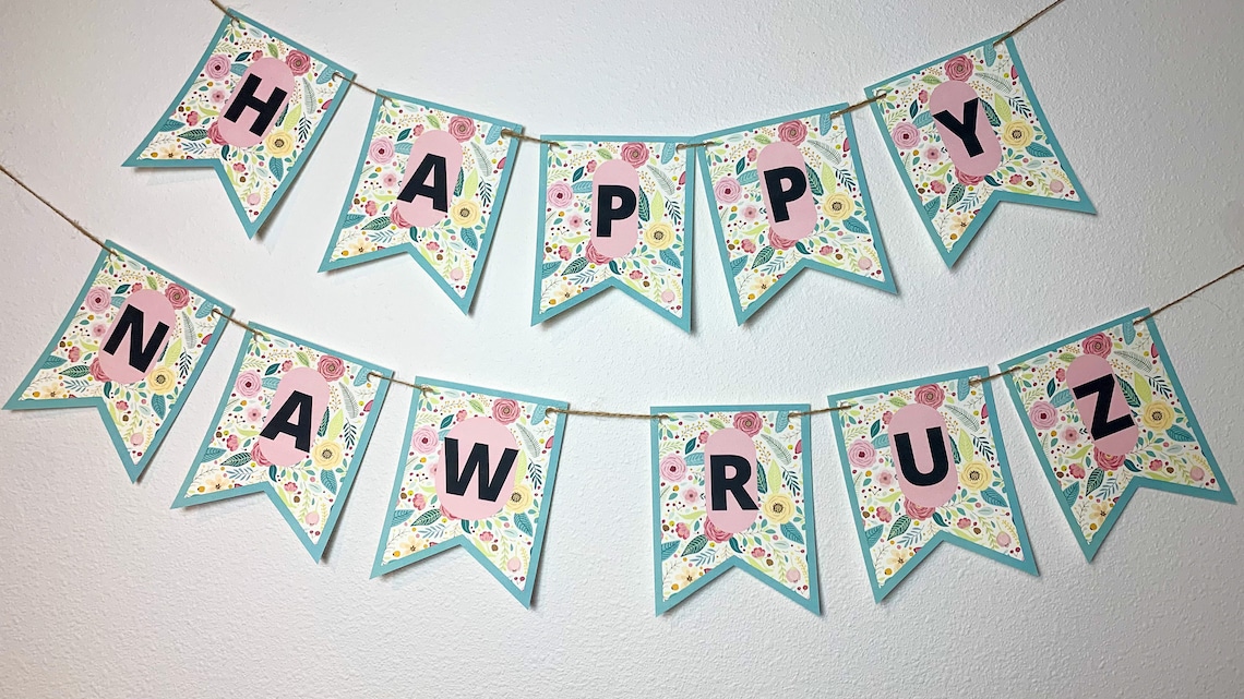Naw-ruz Printable Banner DIGITAL DOWNLOAD Baha'i New Year Persian New ...