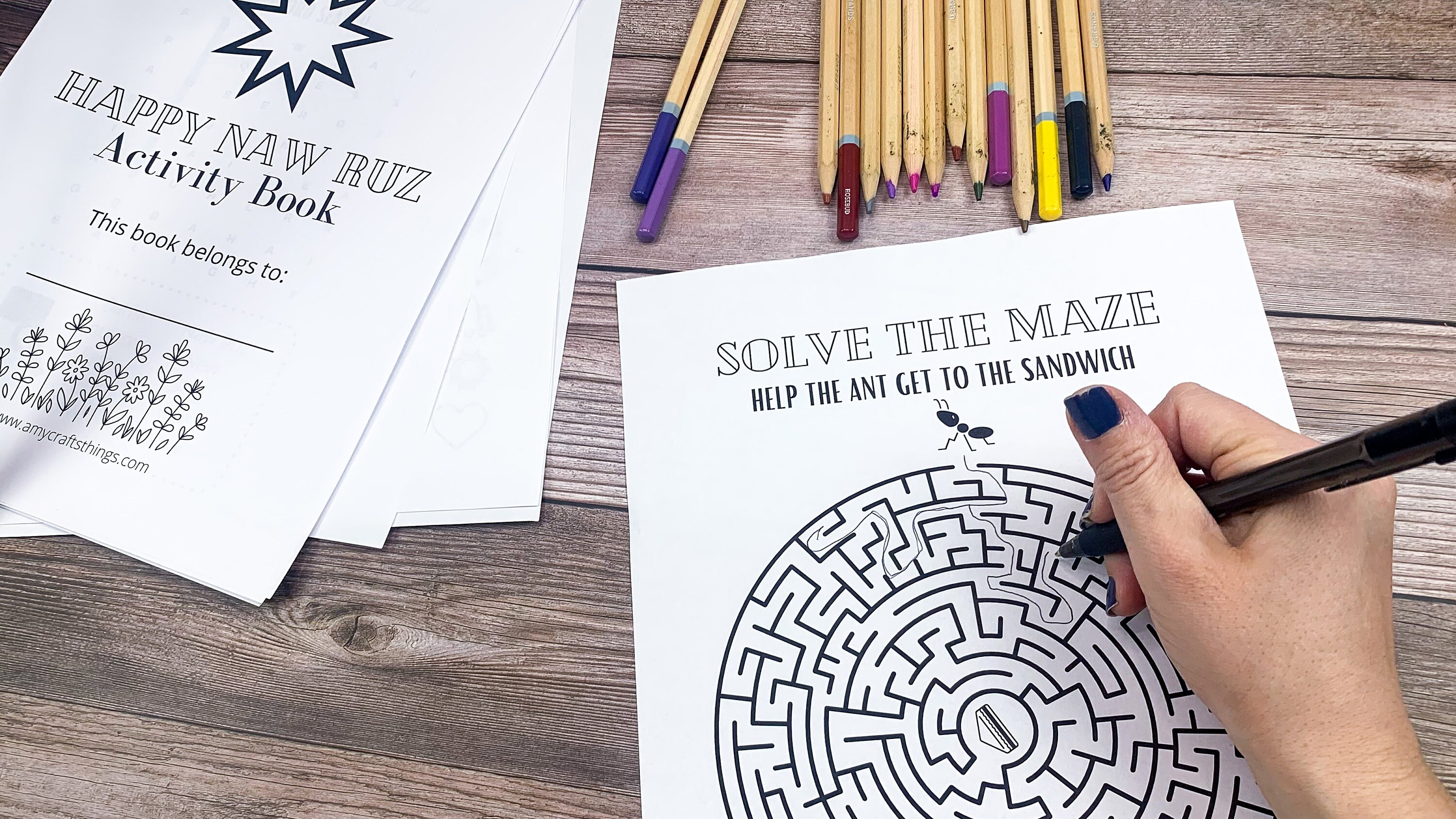 Naw Ruz PRINTABLE Kids Activity Packet Baha'i Inspired Children's ...