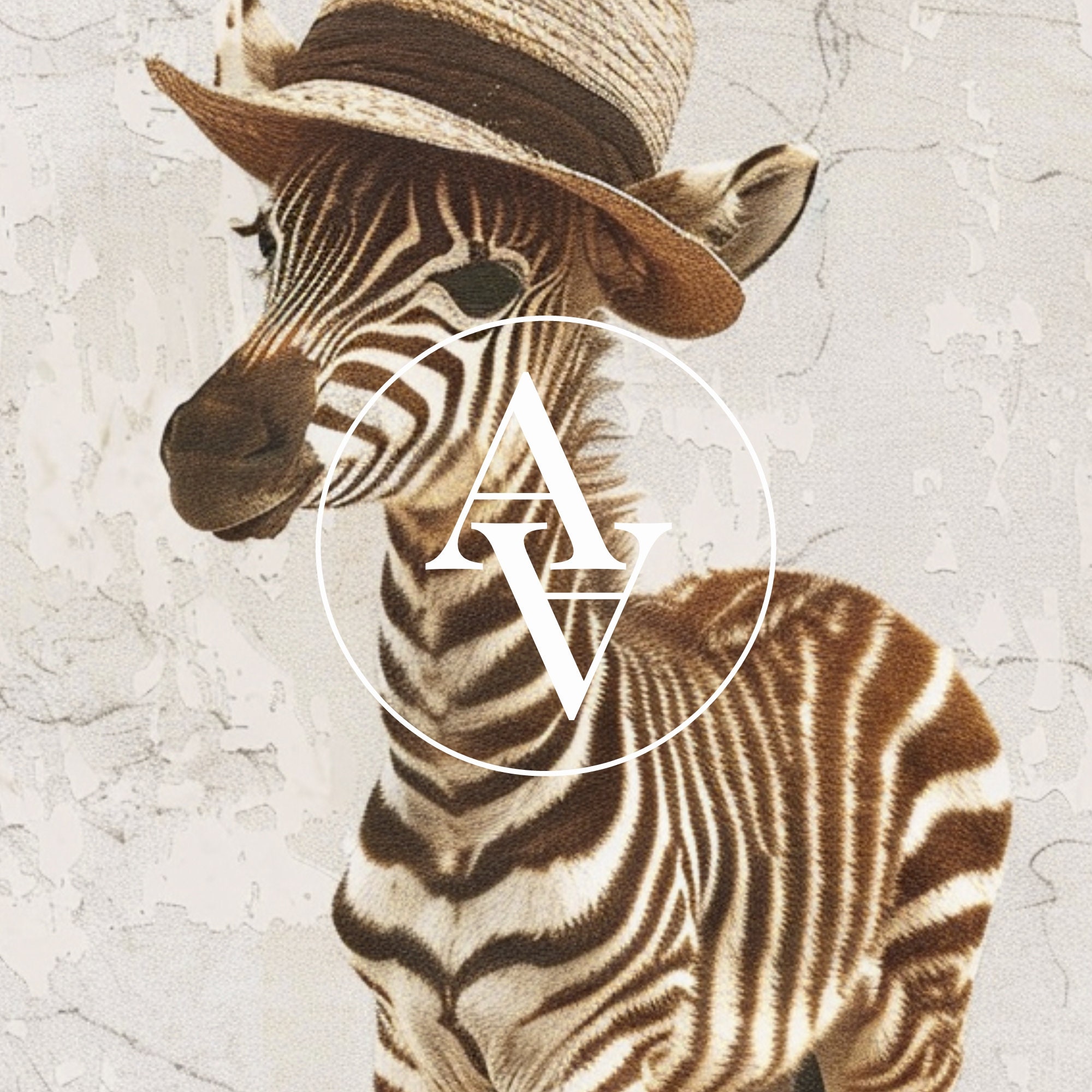Zebra | Vintage Zebra Portrait Painting | Rustic Wall Art | Wild Animal ...