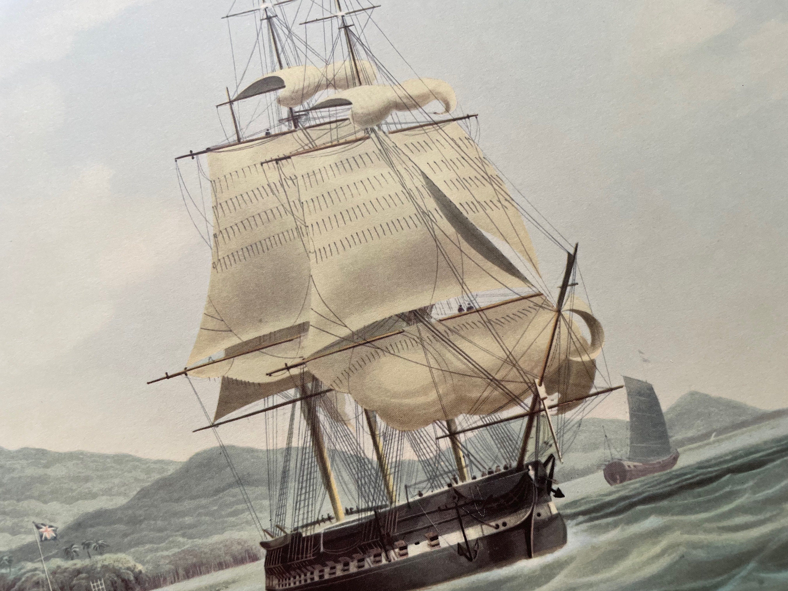 Sailing Ship Print 1958 the Lord Lowther Old Print Vintage - Etsy