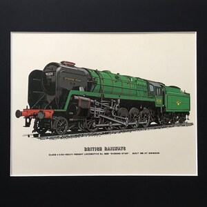 Vintage Train Print, British Railways, 1970, Old Train Print, Steam ...