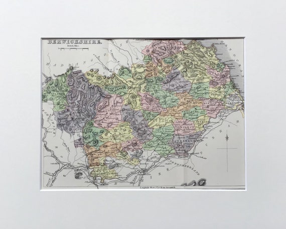 cartography Scotland Scottish County 1882 Banff Shire Original Antique ...