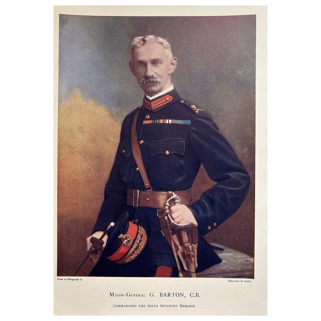 1900 Military Print, G BARTON, Antique Military, Soldier, Army & Navy ...