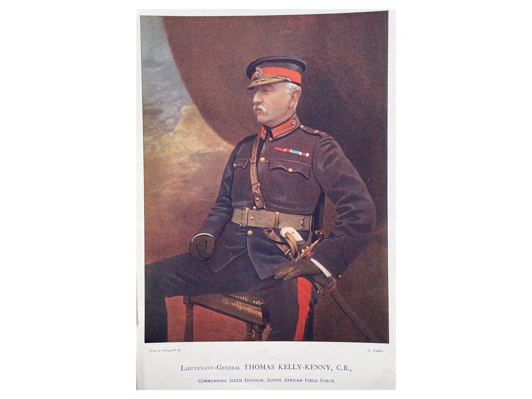 1900 Military Print, THOMAS KELLY, Antique Military, Soldier, Army ...