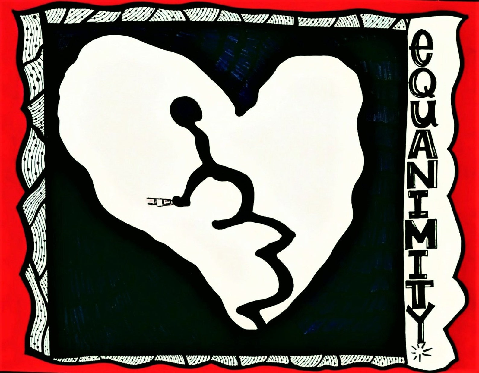 Equanimity Heart Abstract Canvas Print Spiritual Inspirational Art ...