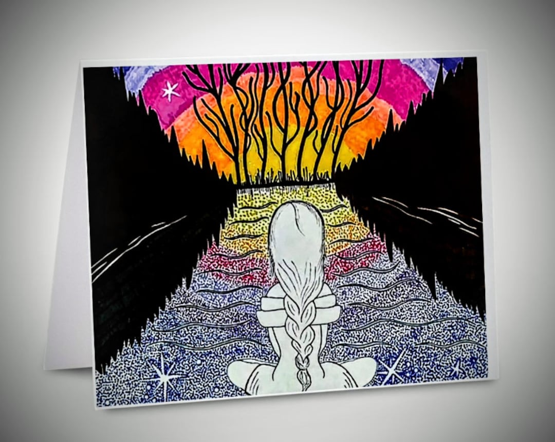 GREETING CARDS 10-pack Custom Cards Art Spiritual Inspirational Drawing ...