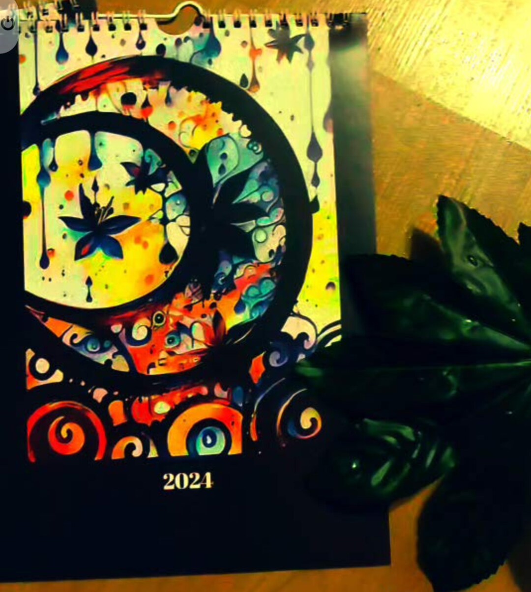 2024 Calendar! Fun, Vibrant, Colorful, Soulful, Inspirational, Original ...