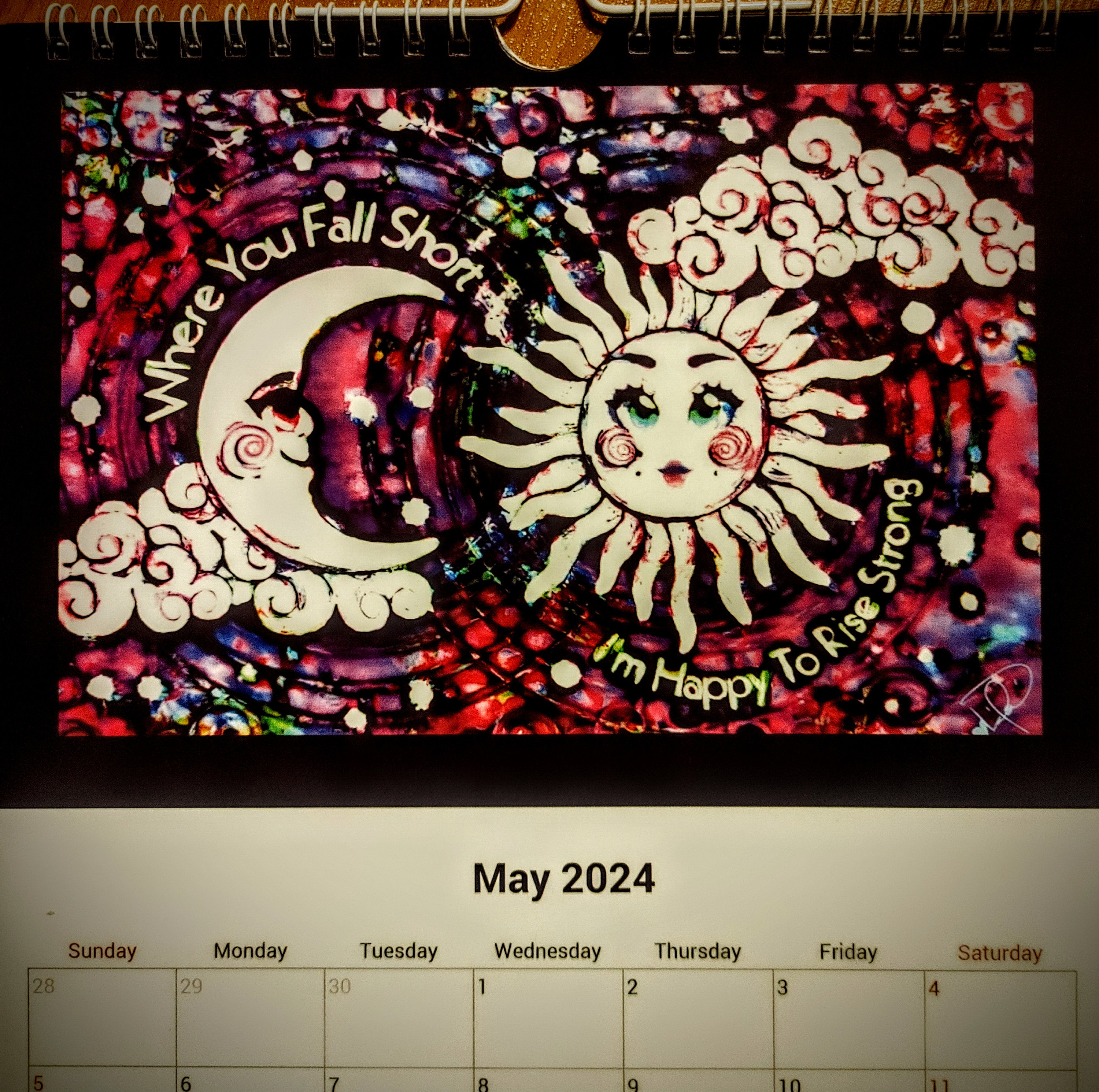 2024 Calendar Fun, Vibrant, Colorful, Soulful, Inspirational, Original ...