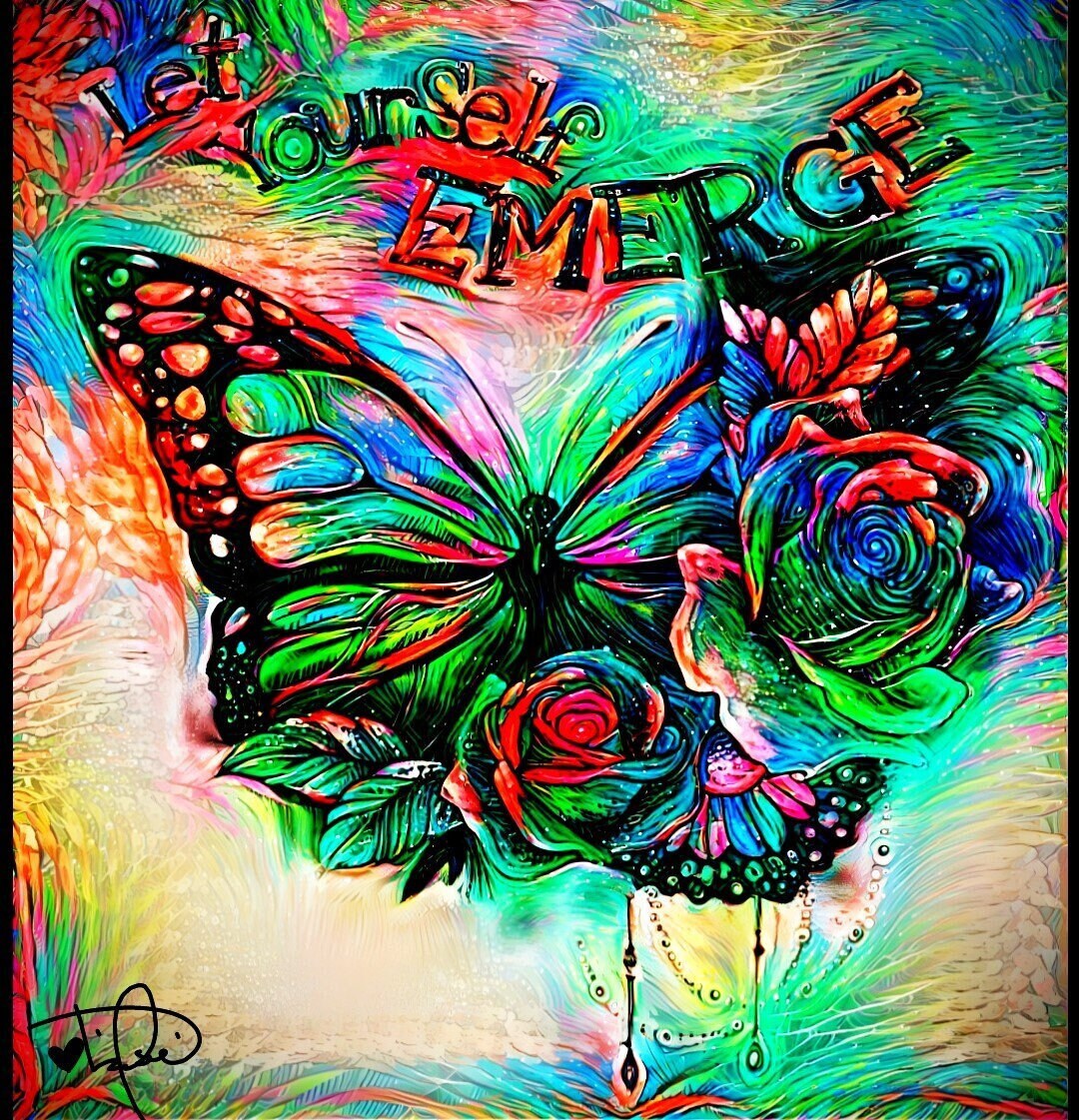 Let Yourself Emerge Art Canvas Original Spiritual Inspirational ...