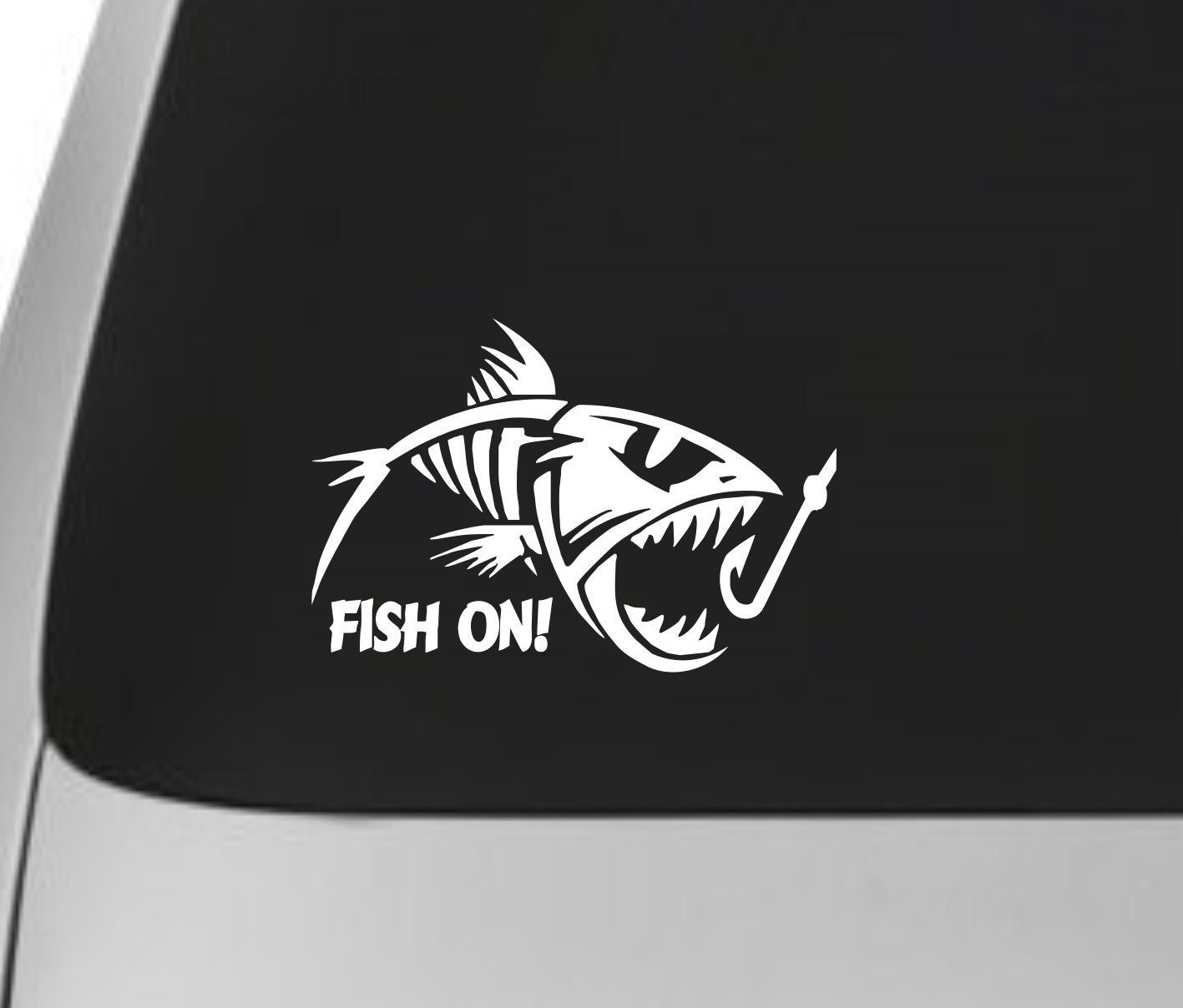 Fish On! Fishing Decal Vinyl Sticker 4"h X 6"w Inch. - Etsy