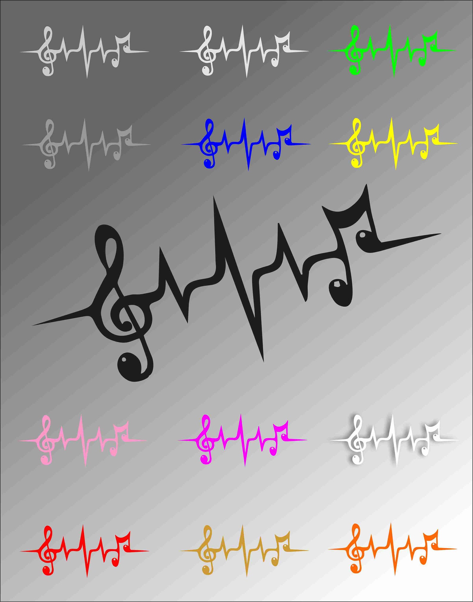 Music Note Symbol Vinyl Decal Sticker - Etsy