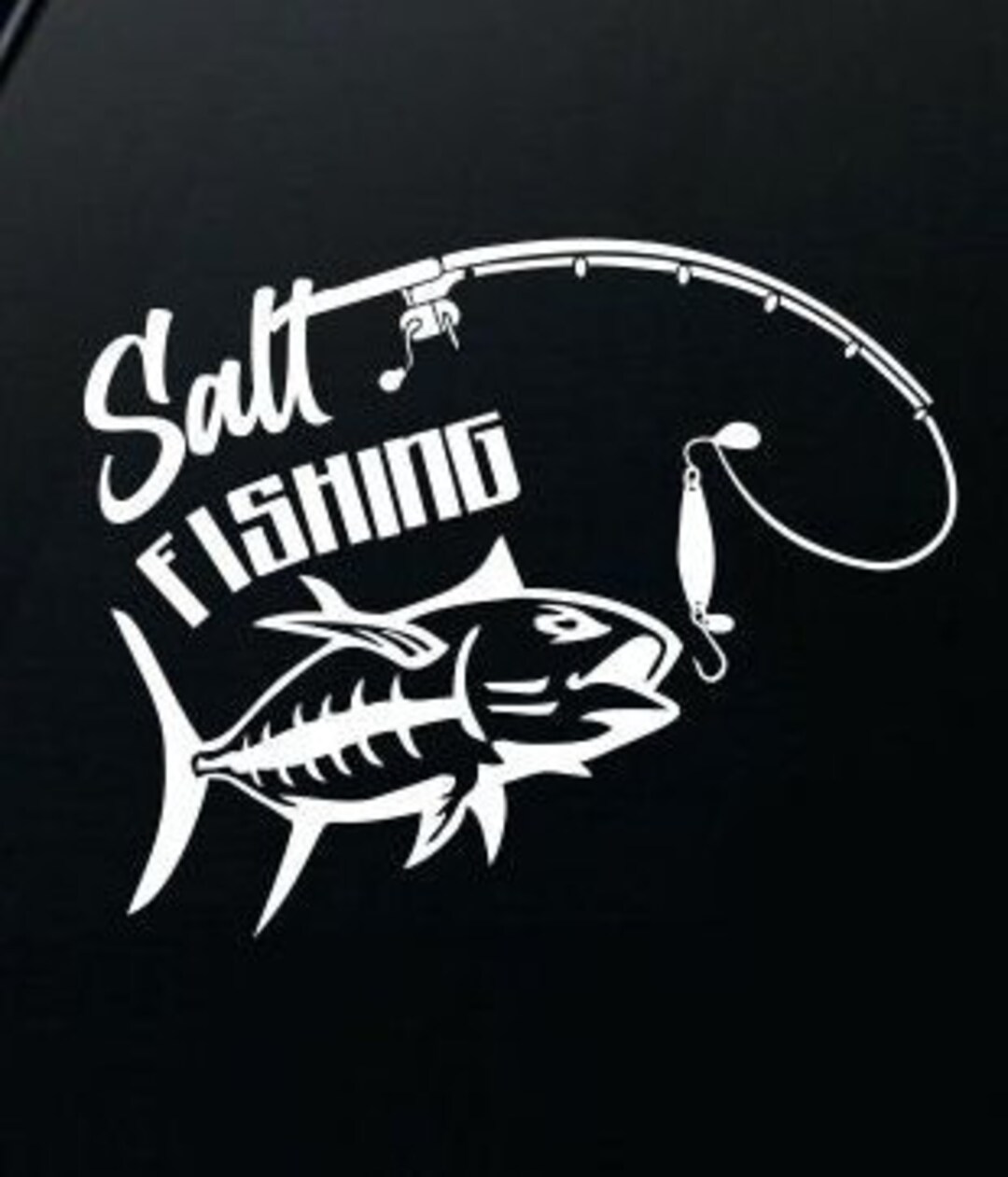 Salt Fishing Vinyl Decal Sticker - Etsy