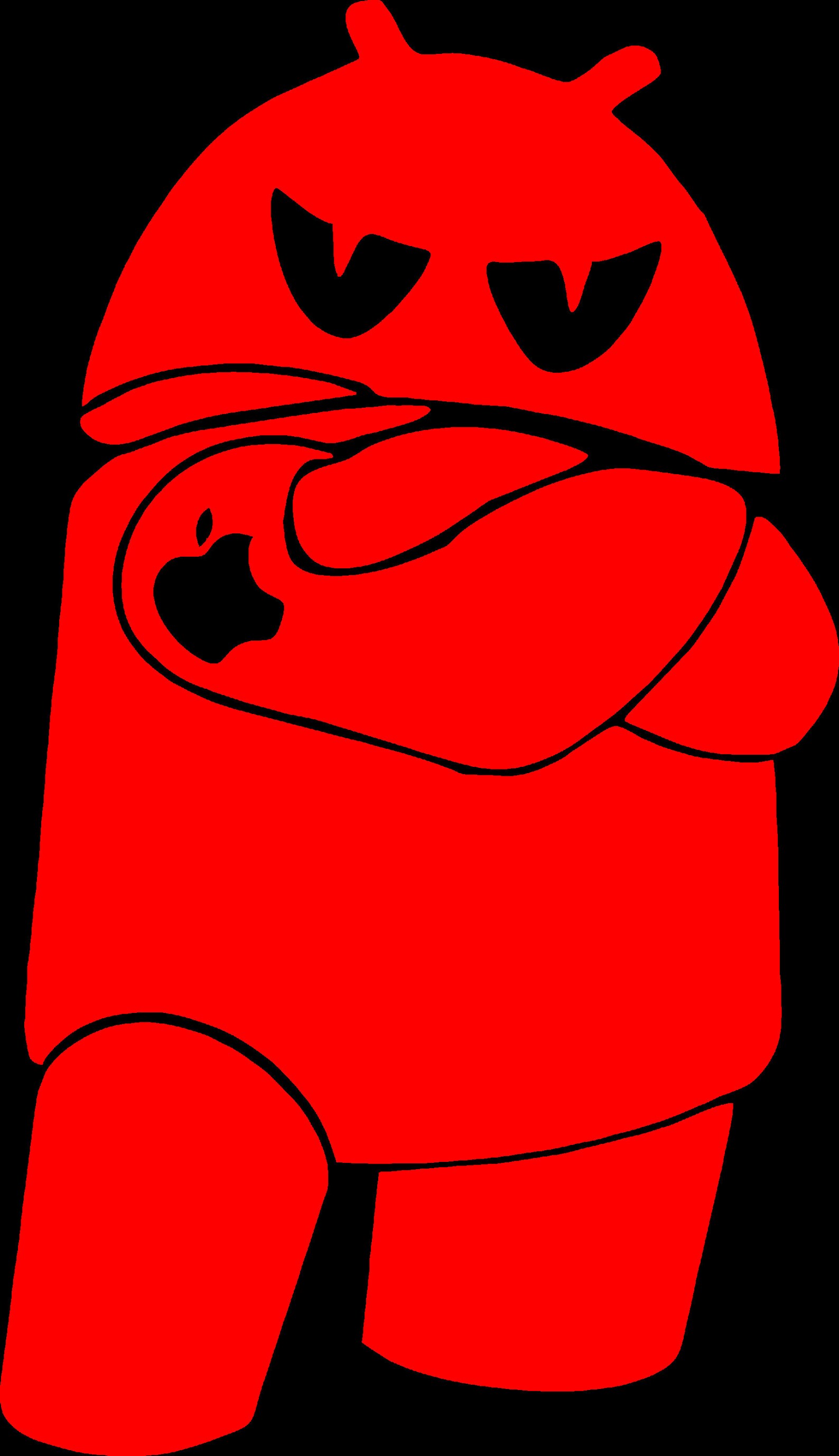 Funny Android Apple Vinyl Decal Sticker. - Etsy