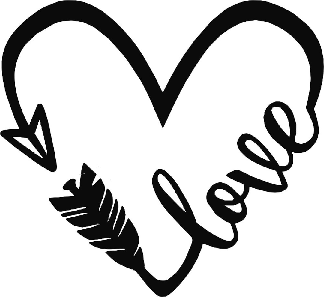 Love Arrow Vinyl Decal Sticker - Etsy