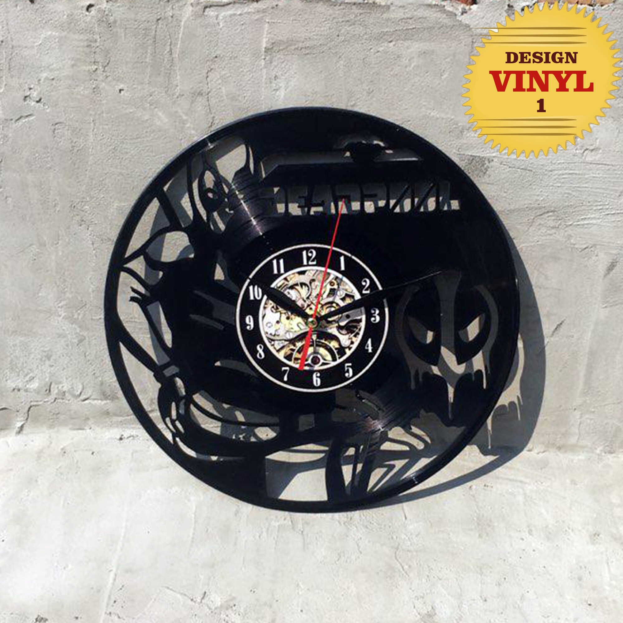 Reloj Deadpool de madera de DC Superhero reloj de pared | Etsy