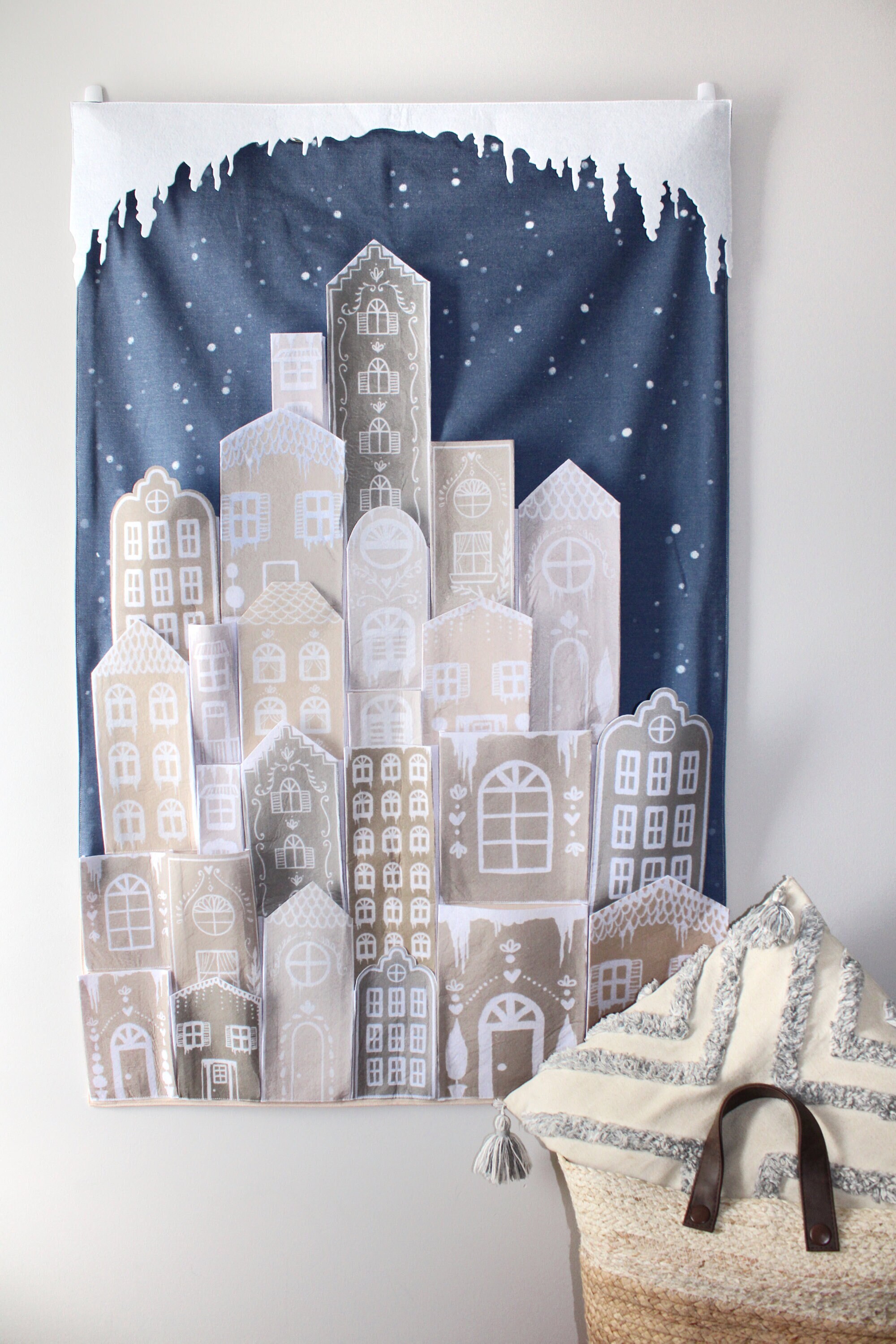 FAST SHIPPING! Gingerbread House Advent Countdown Calendar | Fabric ...