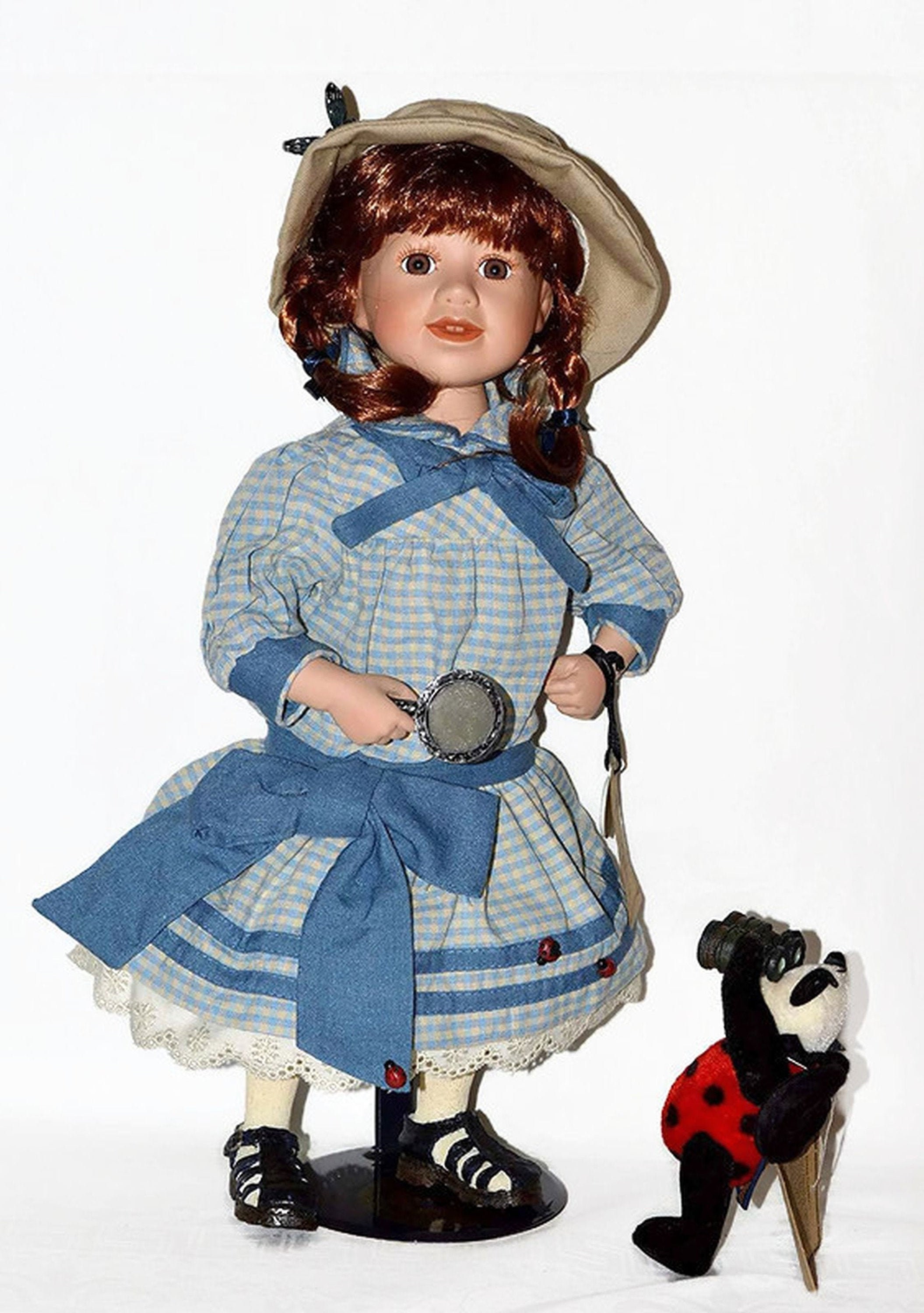 The Boyds Collection "callie & Ladybug ...backyard Safari” . Porcelain ...
