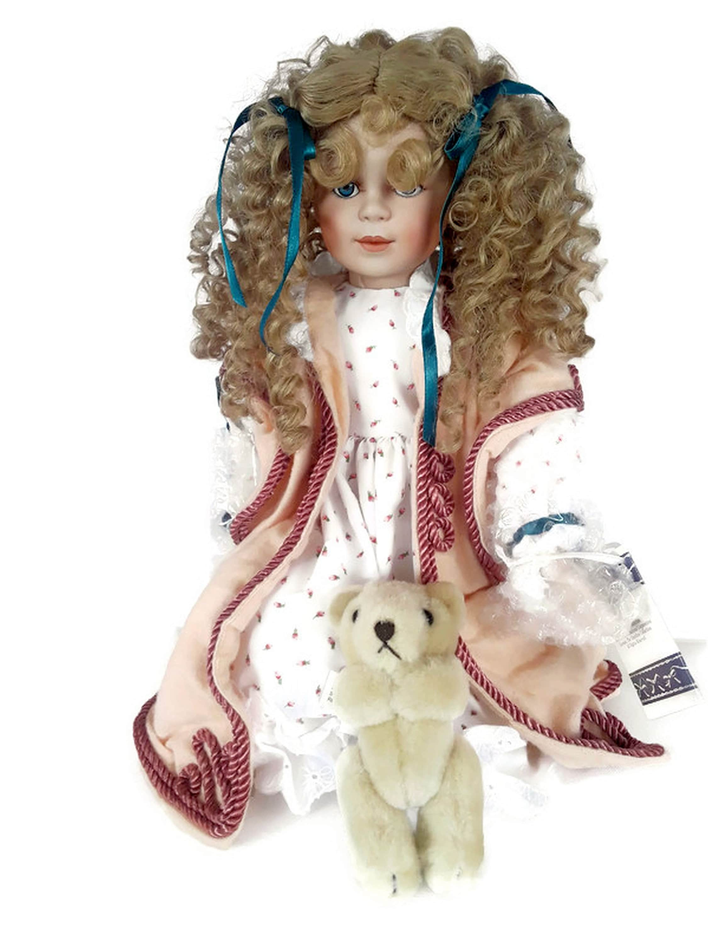 Vintage "teaching Teddy" Porcelain Doll Made by the Hamilton Company ...