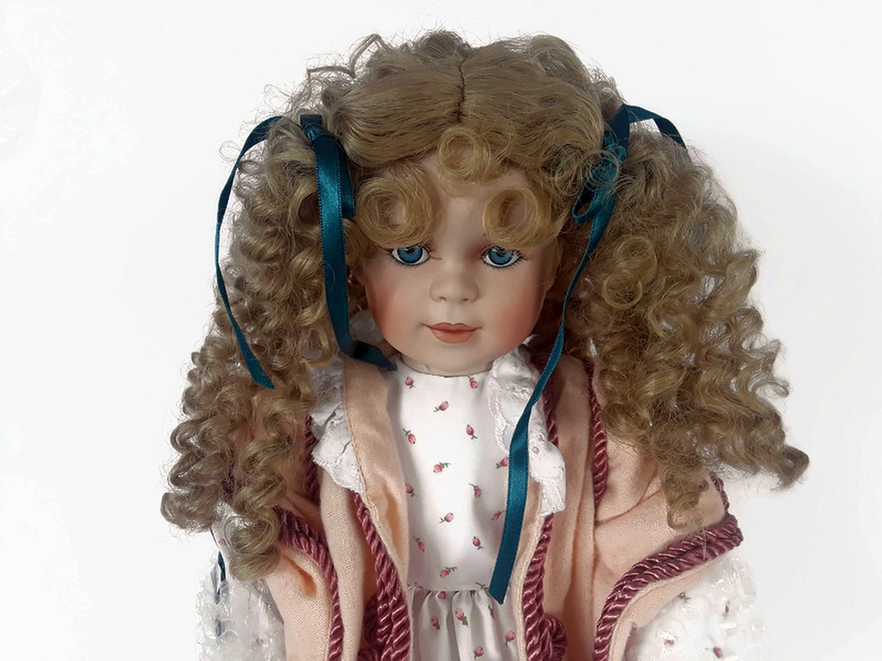 Vintage "teaching Teddy" Porcelain Doll Made by the Hamilton Company ...
