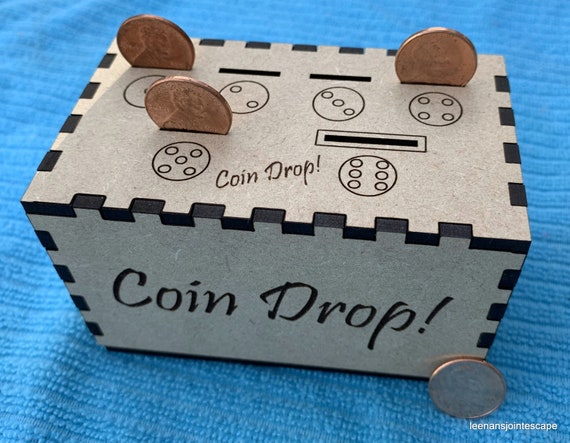 Coin Drop Game Fun SVG Glowforge Games Laser - Etsy