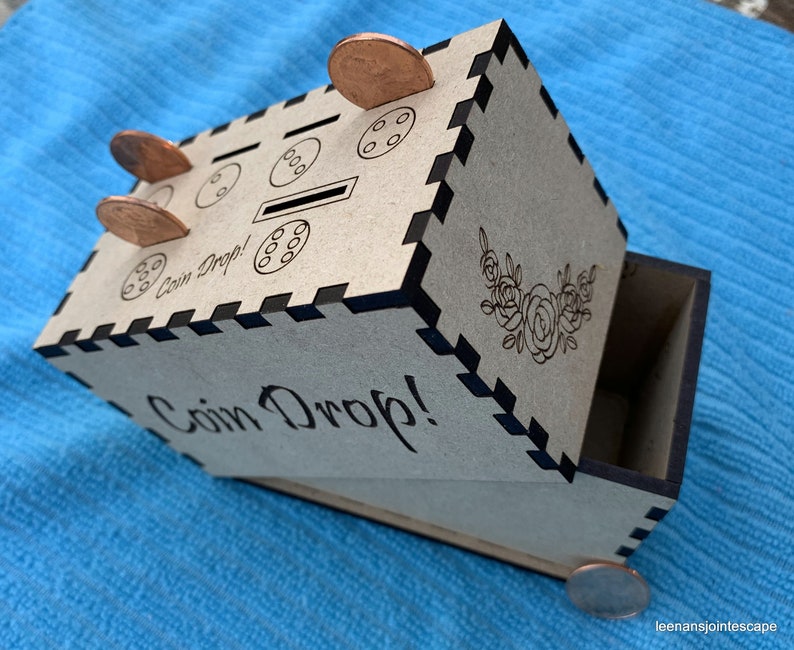 Coin Drop Game Fun SVG Glowforge Games Laser - Etsy