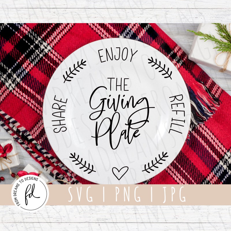 Giving Plate Svg - Etsy