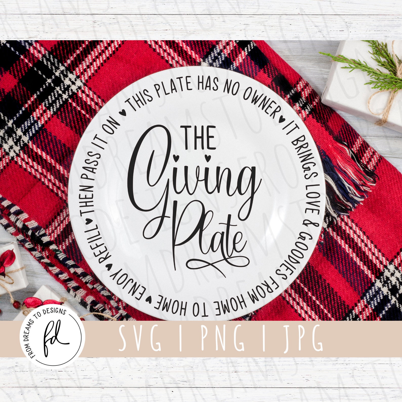 Giving Plate Svg - the Giving Plate Svg - Sharing Plate Svg - Cookie ...