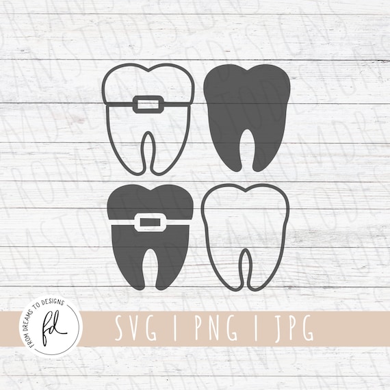 Tooth Svg Dental Svg Orthodontist Svg Dentist Svg - Etsy