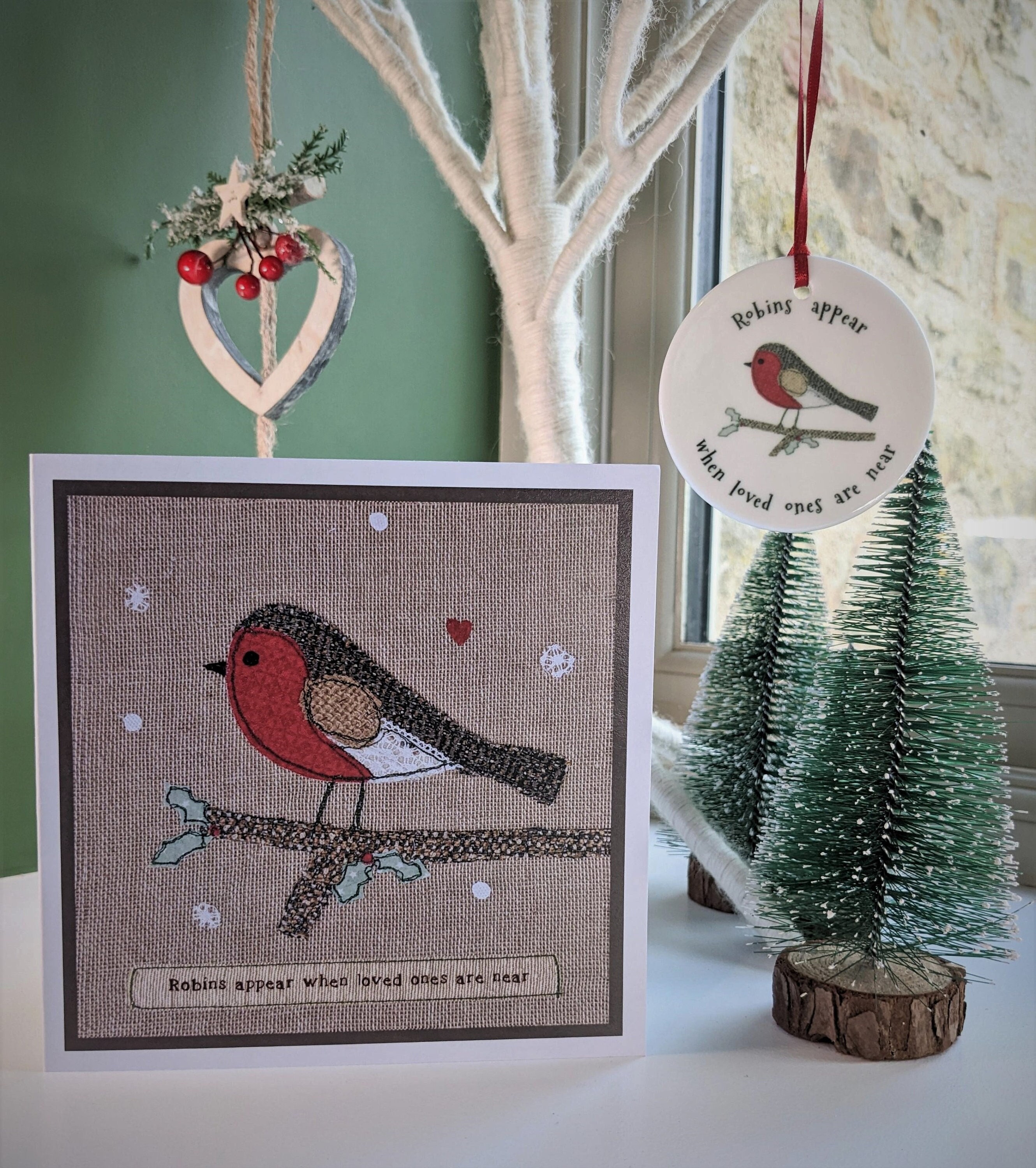 Christmas Card Robins Appear When Loved Ones Are Near - Etsy UK
