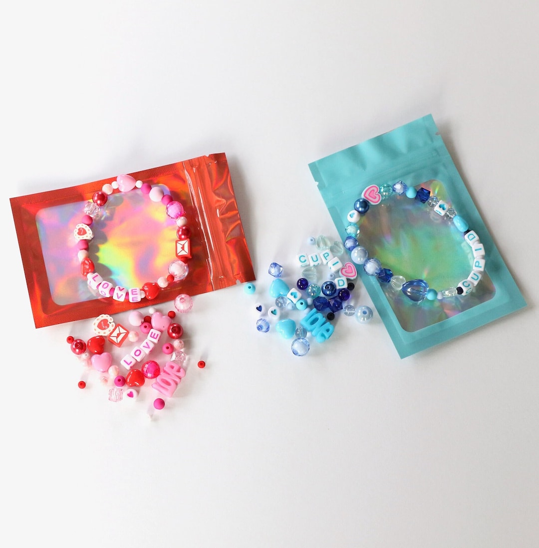 Valentine DIY Customizable Bracelet Kit | Adult and Children Craft ...