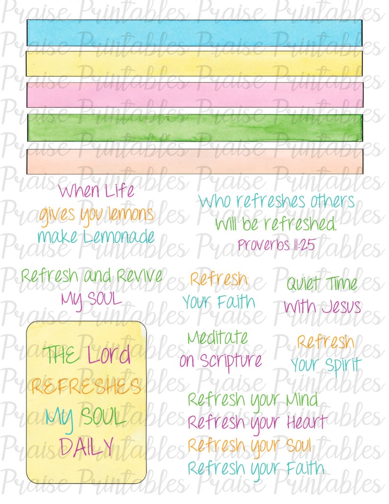 Refresh Your Faith 30 Day Bible Journal Kit, Printable, Devotional ...