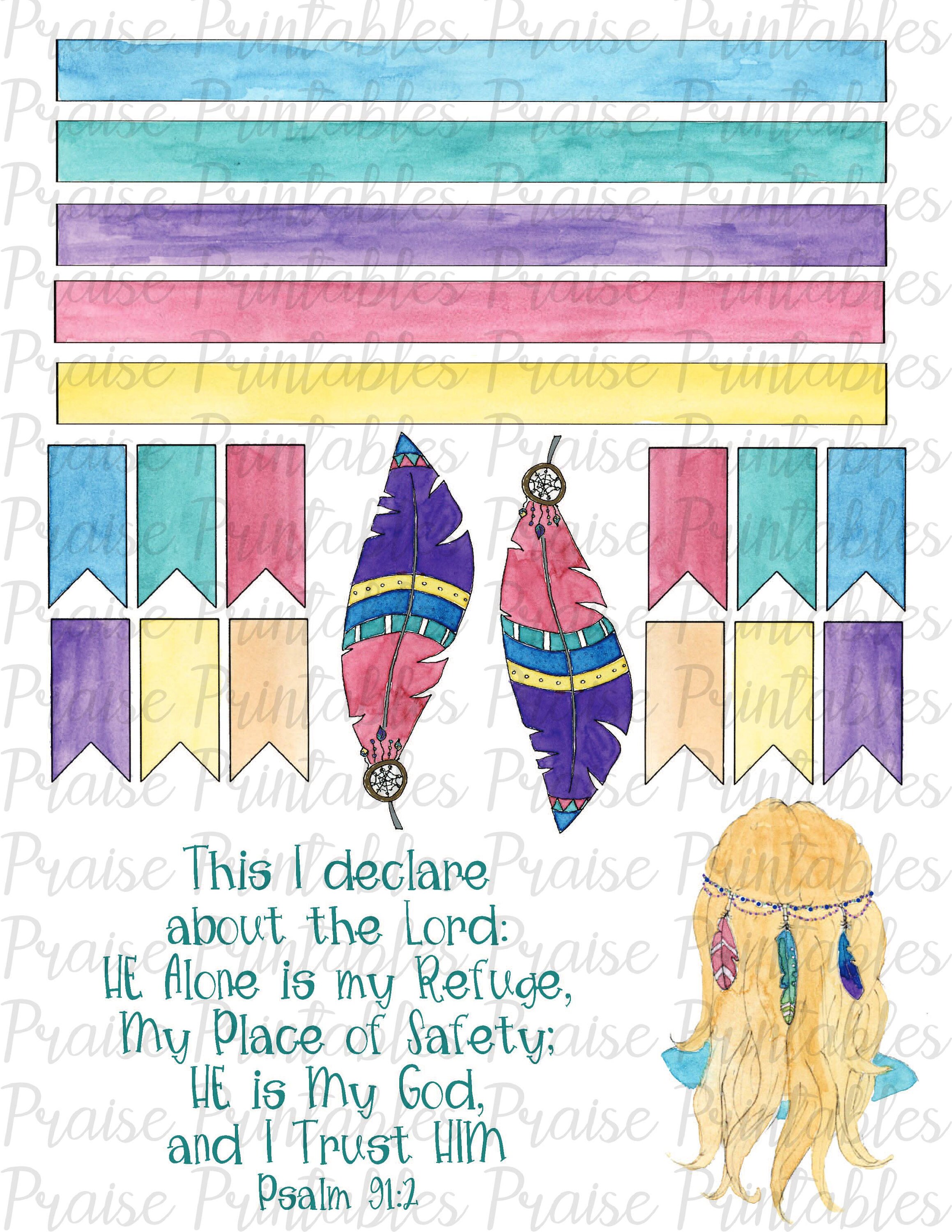 God's Protection 30 Day Bible Journal Kit Printable - Etsy