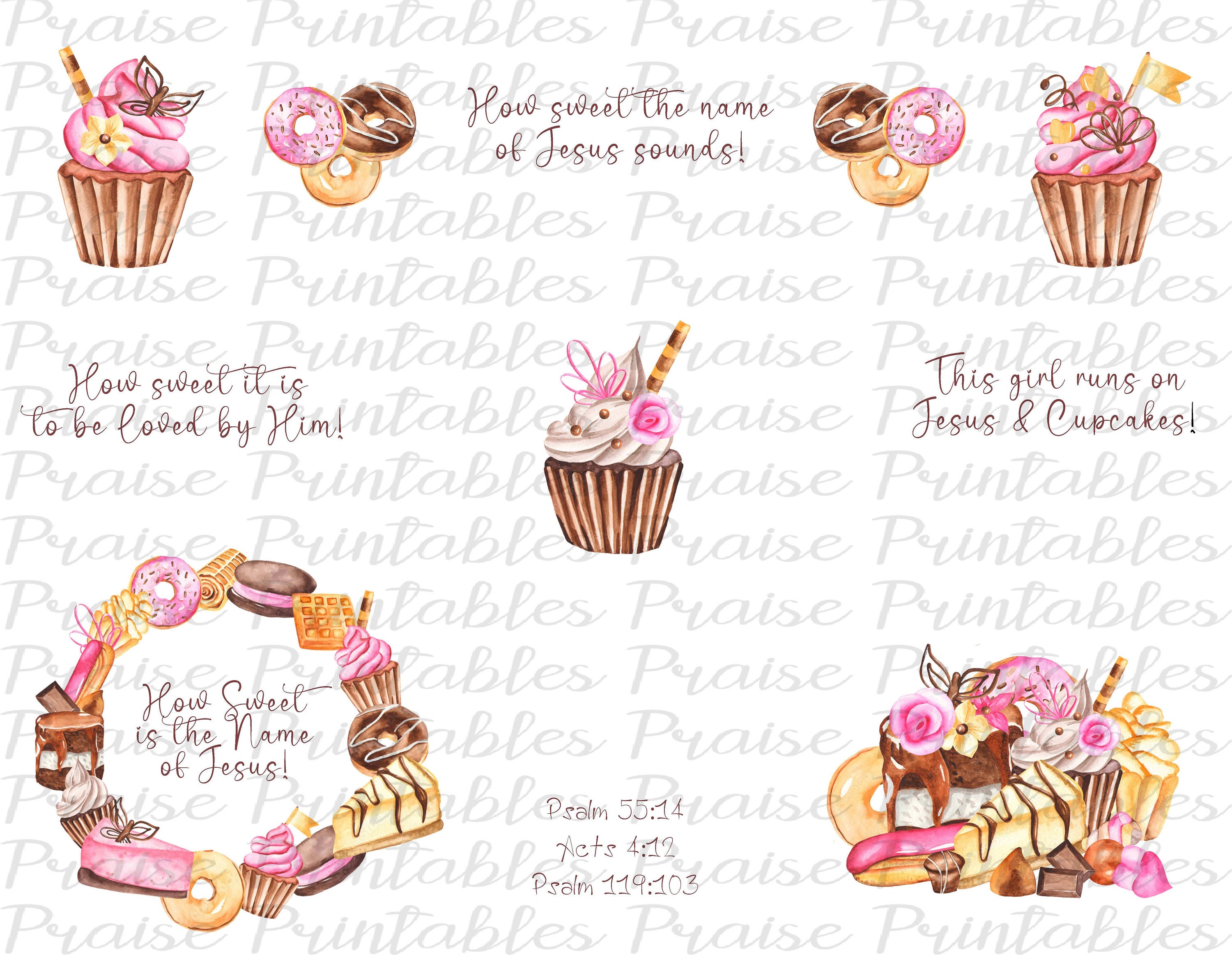 Jesus is Sweet Bible Journal Printable Kit, Prayer Journal, Bible ...