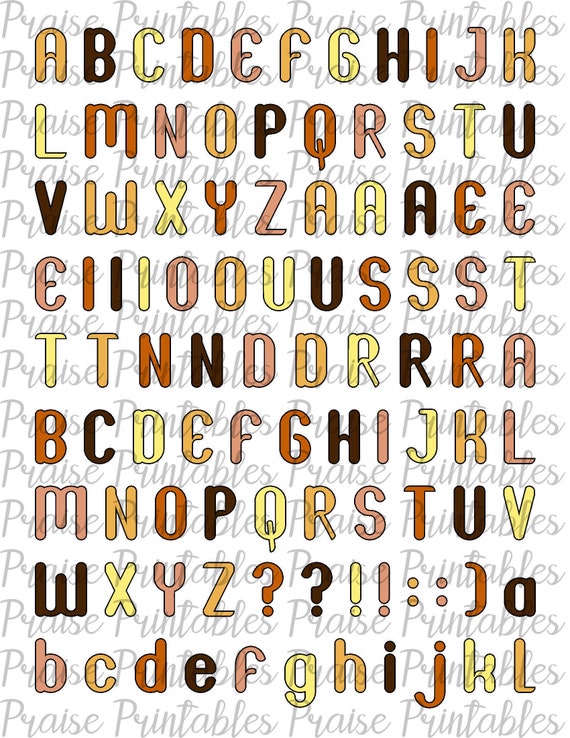 Letters Bible Journal Printable Sticker Bible Tabs Fall - Etsy