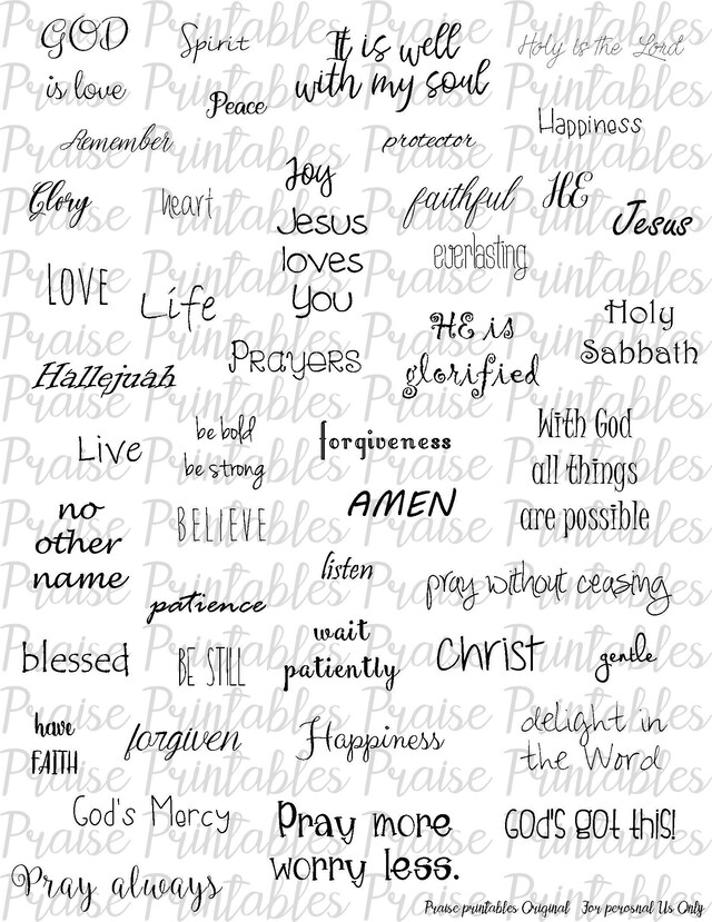 PraisePrintables - Etsy