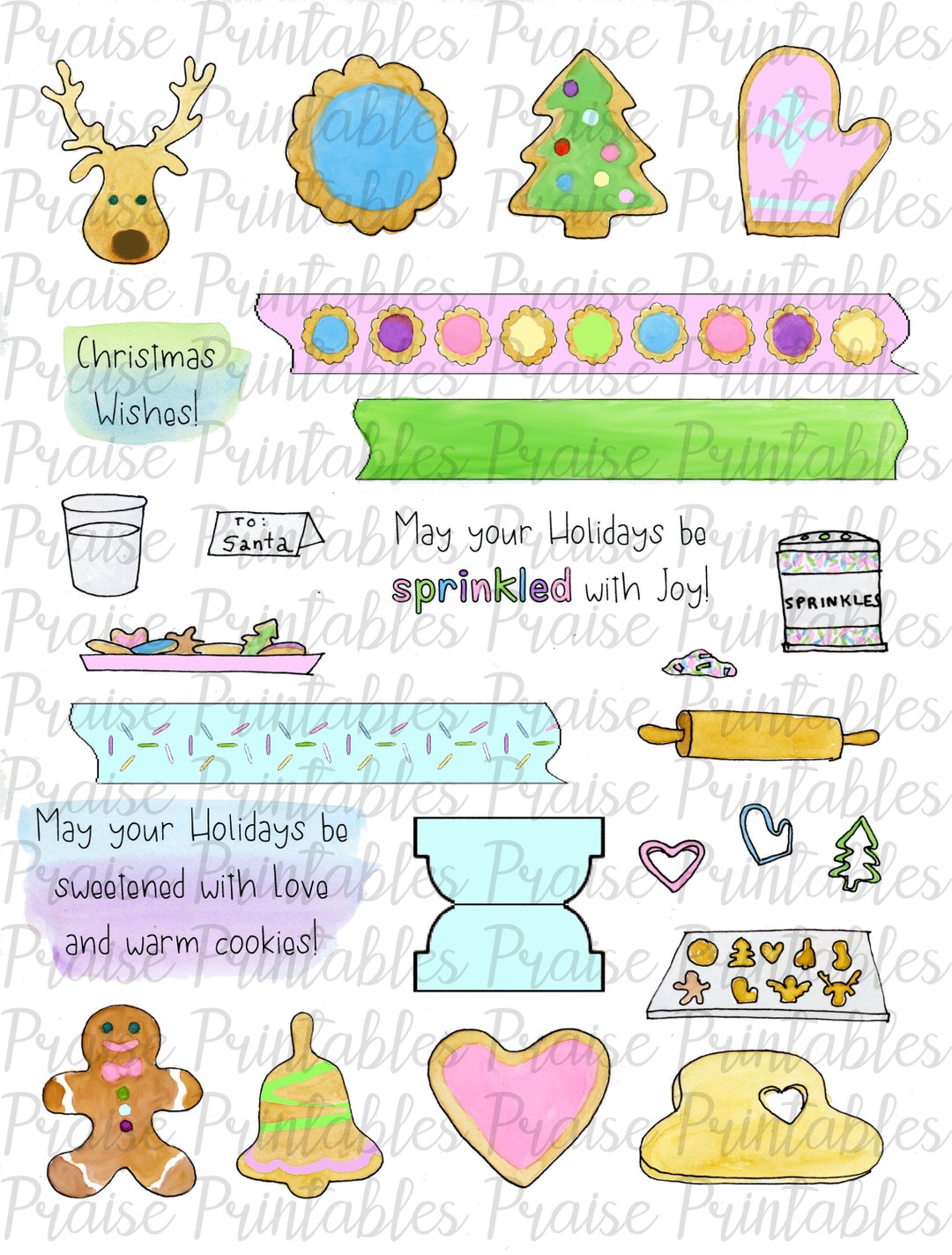 Christmas Cookies, Bible Journal Printable, Pdf, Memorydex, Faith ...