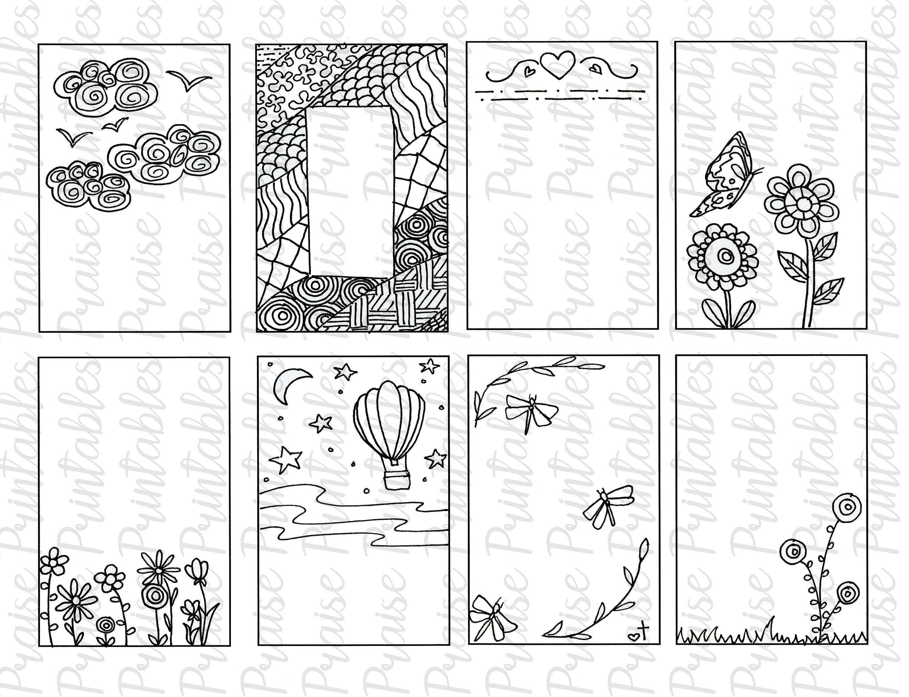 Color Your Own Doodles Bible Journaling Printable, Prayer Journal ...