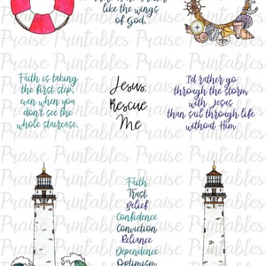 Faith Through the Storm Bible Journal Printable Kit, Prayer Journal ...