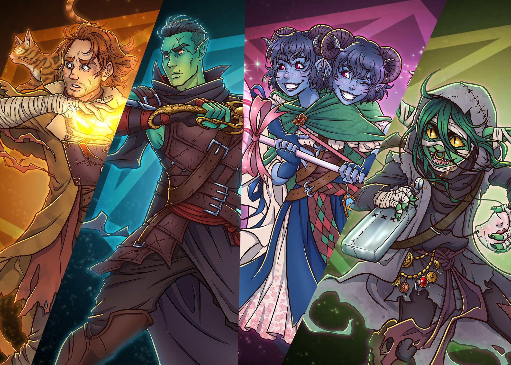 Mighty Nein Stickers Set Campaign 2 Two Critical Role 8 PCS Labels ... Mighty Nein Stickers Set Campaign 2 Two Critical Role 8 PCS Labels ...
