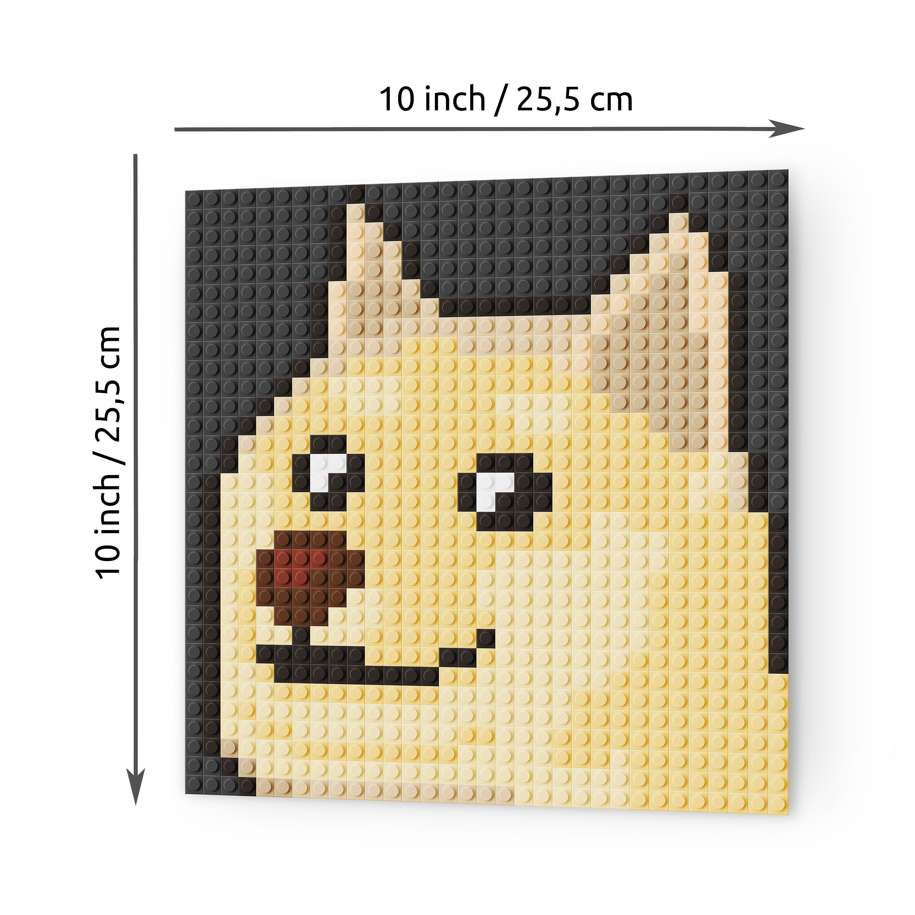 Doge Meme Pixel Art/ Brick Mosaic/ Gift for Friends/ 10 X 10 - Etsy
