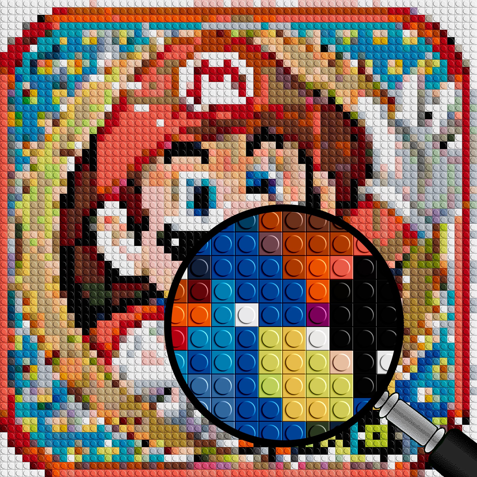 Super Mario Bricks Mosaic /Pixel Art Poster/Custom Jigsaw | Etsy