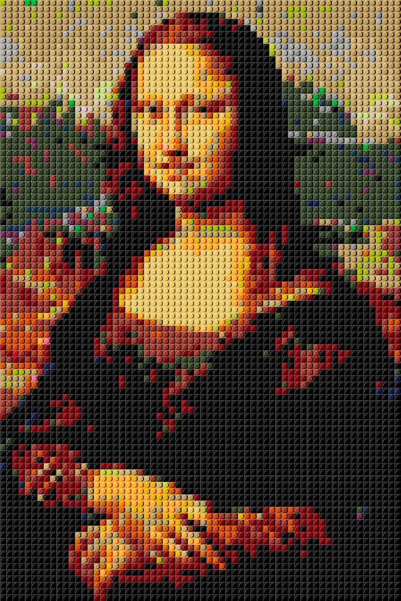Leonardo Da Vinci the Mona Lisa Pixel Art - Etsy UK