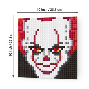 Pennywise the Dancing Clown Pixel Art/ Brick Mosaic/ Gift for Friends ...